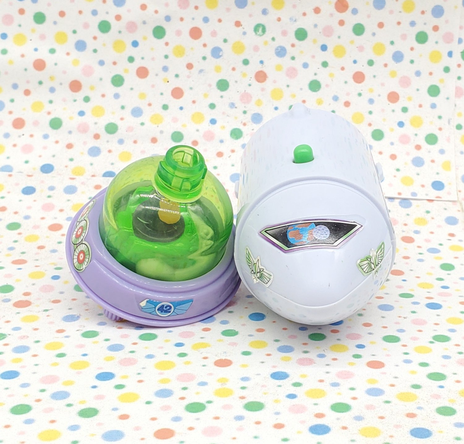 McDonalds Toy Story Buzz Lightyear Commander Nebula Spinning Top Toy