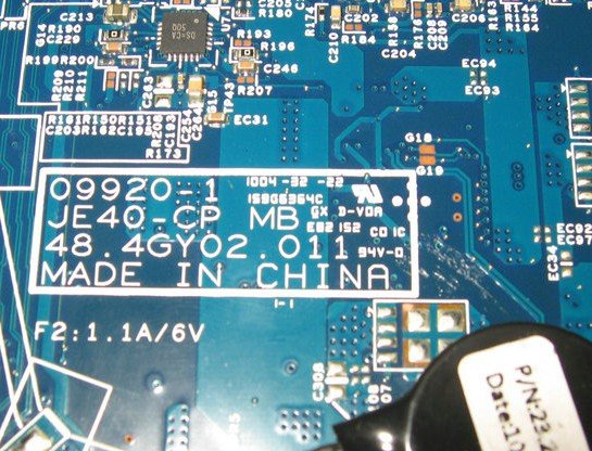 Acer 4741G JE40-CP HM55 chipset laptop motherboard integrated graphics