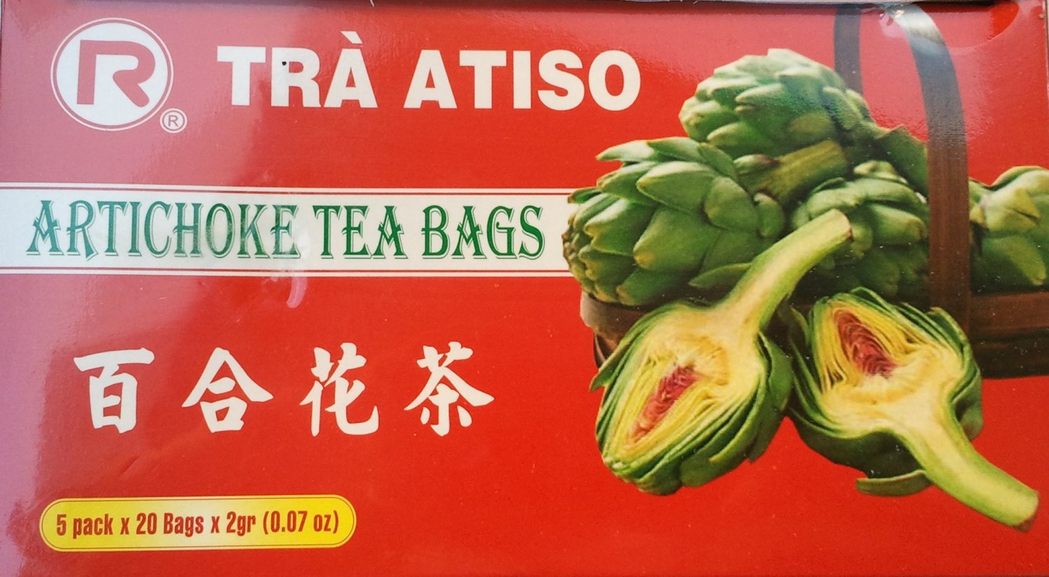 ARTICHOKE TEA 100 TEA BAGS ALL NATURAL - USA SELLER