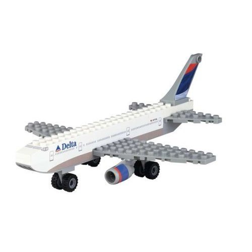 Delta Airlines 55 Piece Construction Toy with Minifigure