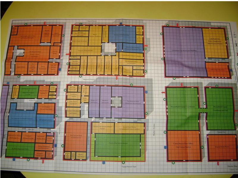 TSR Gangbusters rpg map
