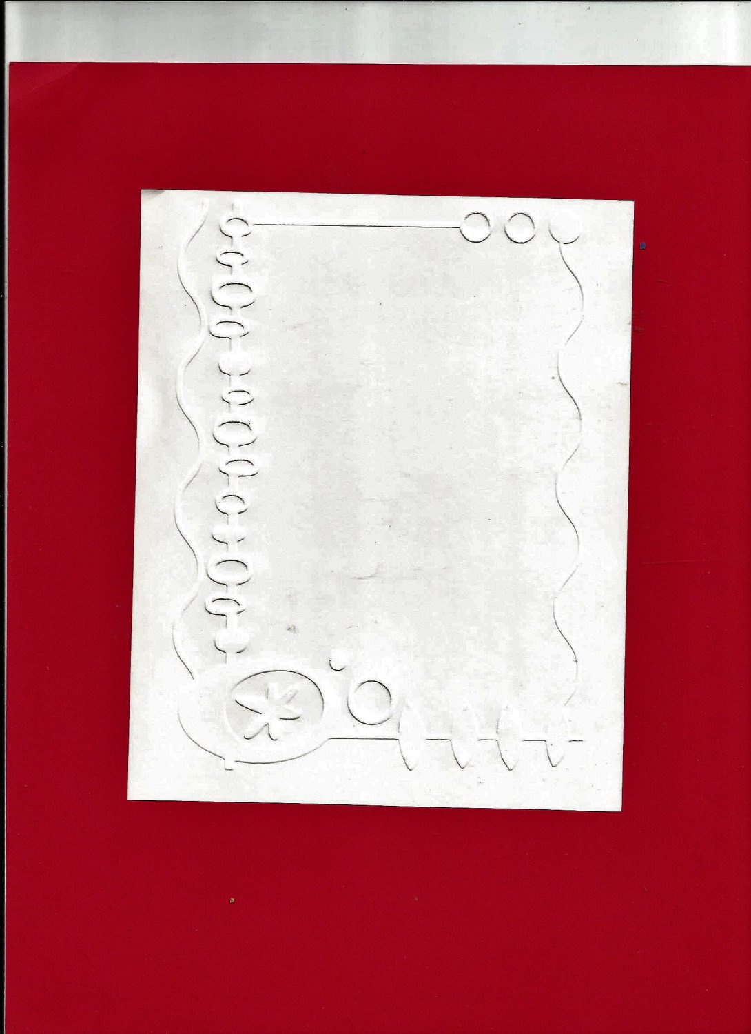 Cuttlebug Embossing Folder, 5X7, Christmas Holiday Ornament Border