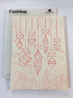 Cuttlebug Embossing Folder, Hanging ornaments