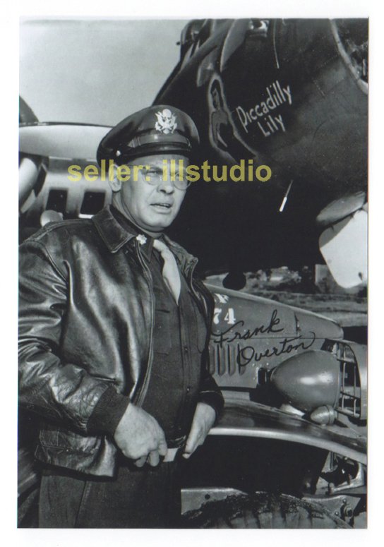 FRANK OVERTON as Major Stovall 12 O'clock High RARE 4x6 PHOTO MINT ...