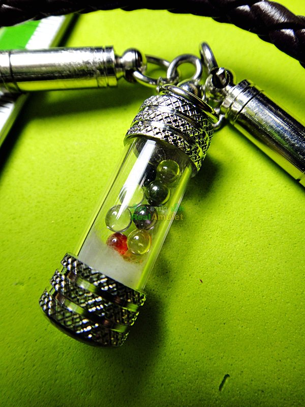 9485-REAL AMULET THAI HOLY LEKLAI NAGA EYE GEMS STONE SET 9 COLOR ...