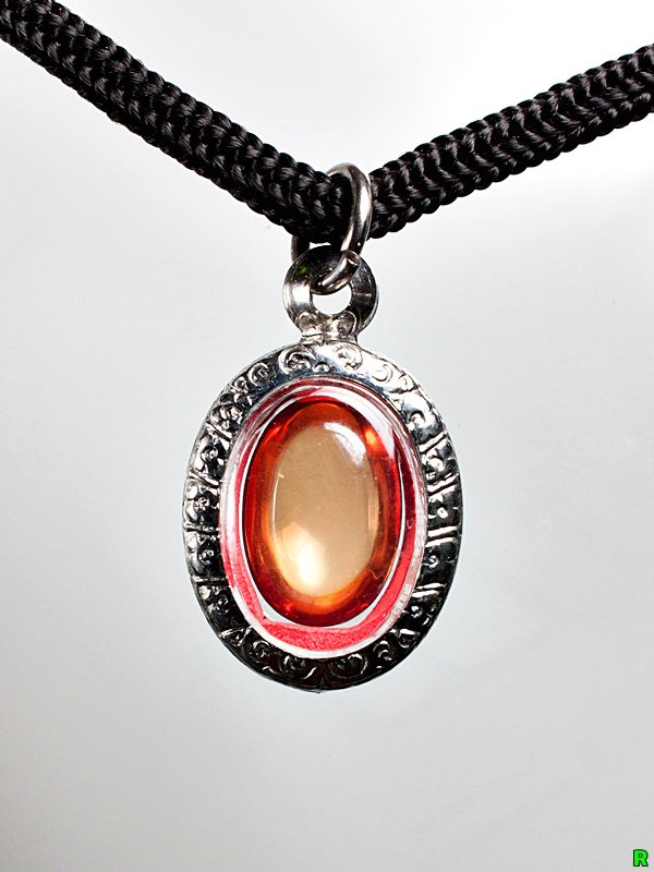 6773-REAL SACRED GEM STONE DEEP RIVER NAGA EYE THAI AMULET LEKLAI ...
