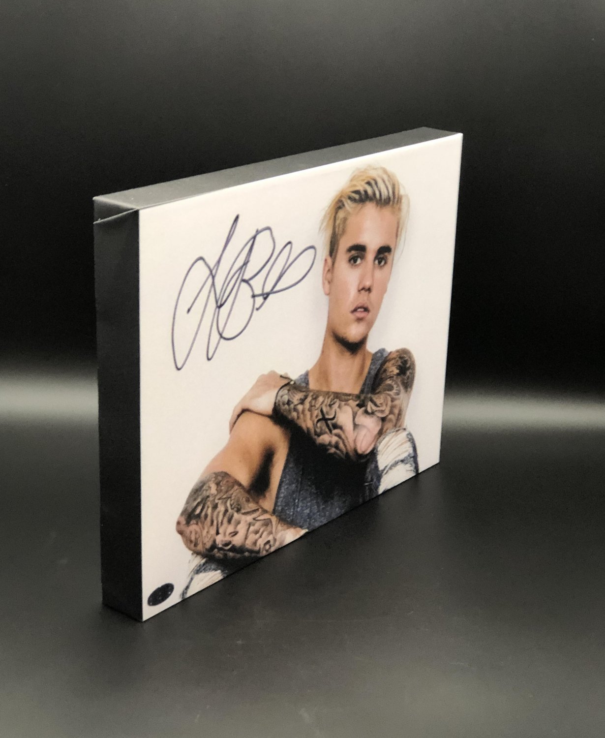 Justin Bieber Facsimile Autograph 11x14 Canvas Print Wall Art
