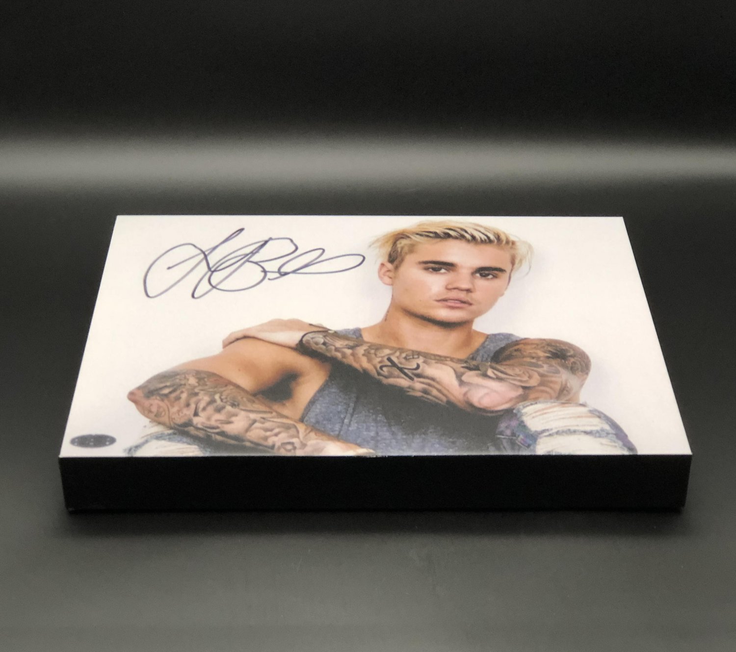 Justin Bieber Facsimile Autograph 11x14 Canvas Print Wall Art