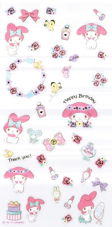 Sanrio My Melody Sticker Set