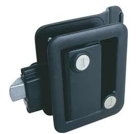 Fastec 43610-06-SP Black Trimark Style RV Trailer Entry Deadbolt Lock