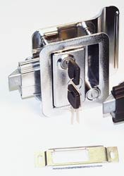Fastec 43610-00-SP Chrome Trimark RV Trailer Entry Deadbolt Lock