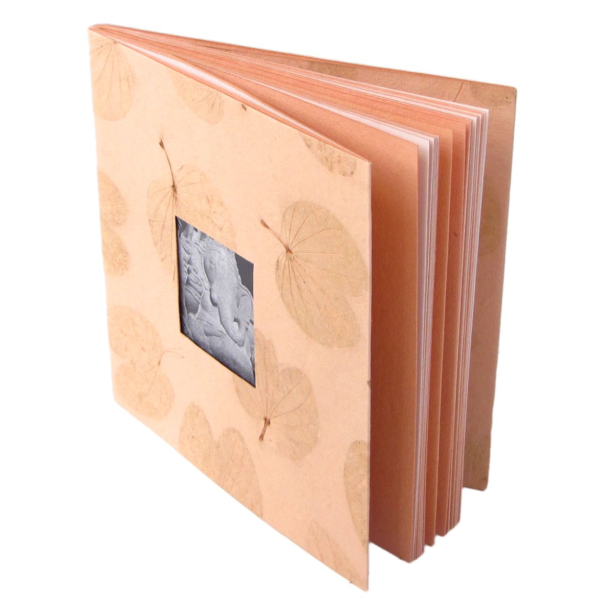 Baby book picture album 5x7/6x8 pink leaf imprint handmade tree free ...