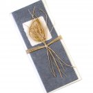 Handmade cards orange long 3x8 stationery greetings thank you mom card ...