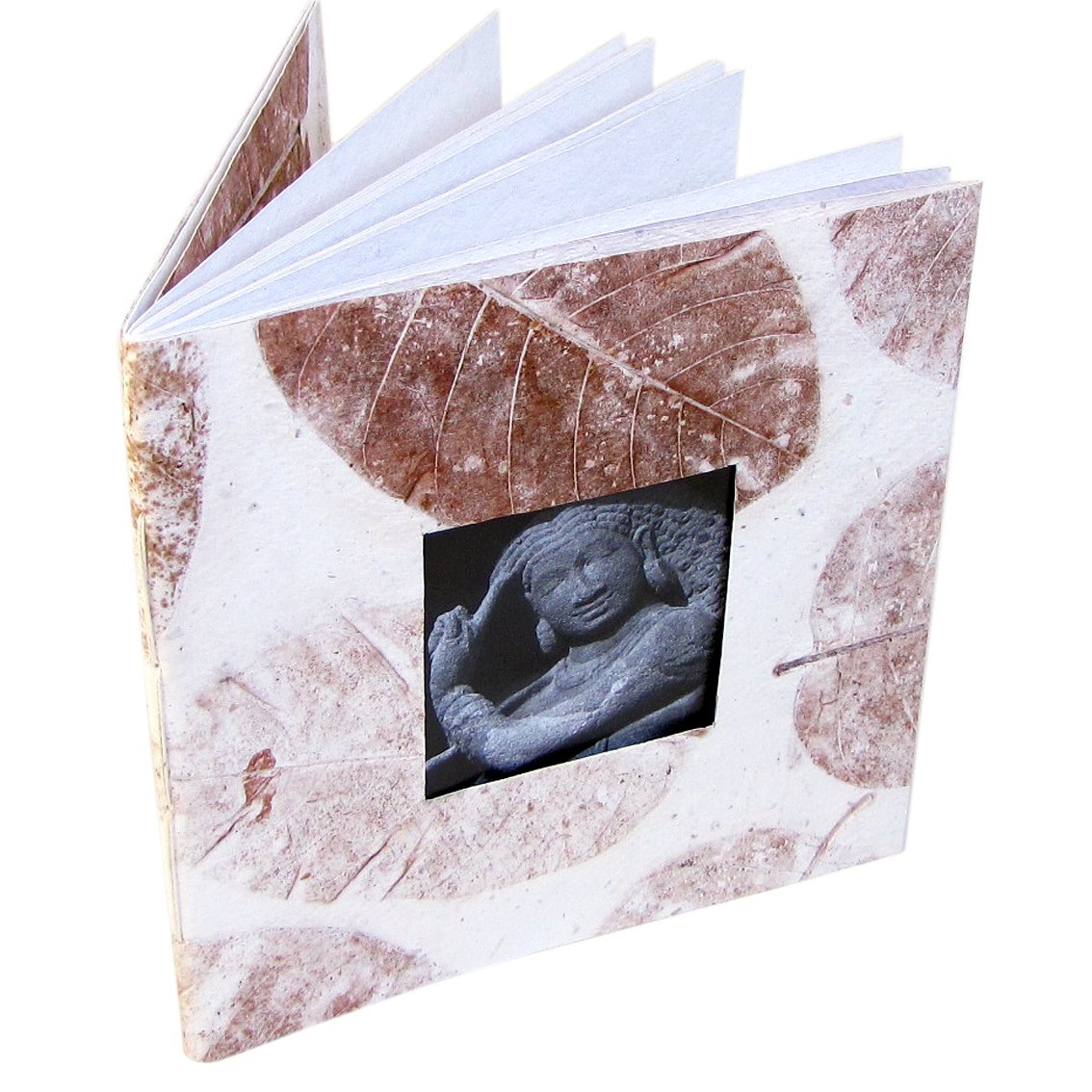 Handmade wedding book photo album 7x7 white 4x6/5x5 pics natural acid ...