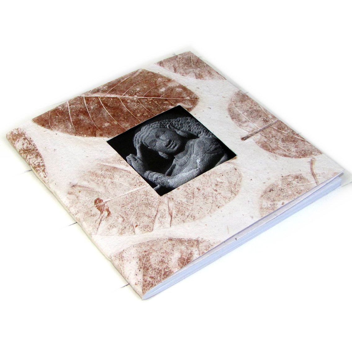 Handmade wedding book photo album 7x7 white 4x6/5x5 pics natural acid ...