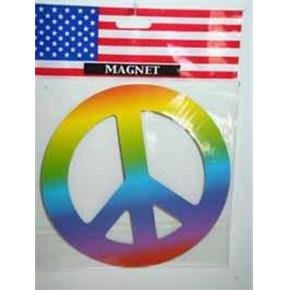 Peace sign car magnet ribbon ship included