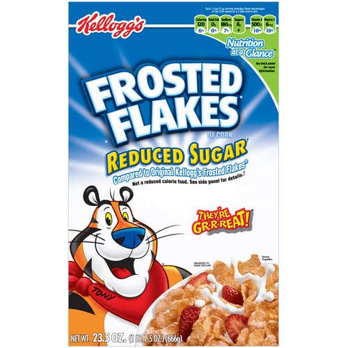 Kellogg's Frosted Flakes Reduced Sugar Cereal, 23.5 Oz