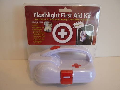 FLASHLIGHT FIRST AID KIT MAGNETIC EMERGENCY AID KIT