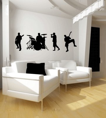 Band Guitar Drums Wall Decal Sticker Graphic