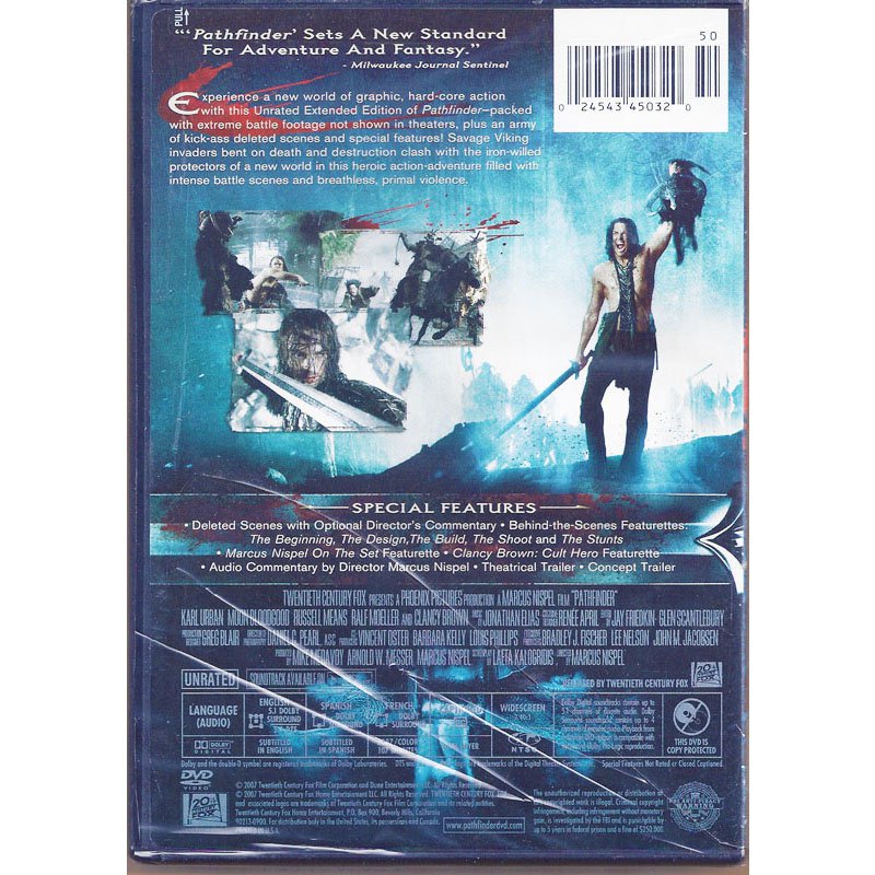Pathfinder Unrated Extended Edition DVD Karl Urban Moon Bloodgood ...