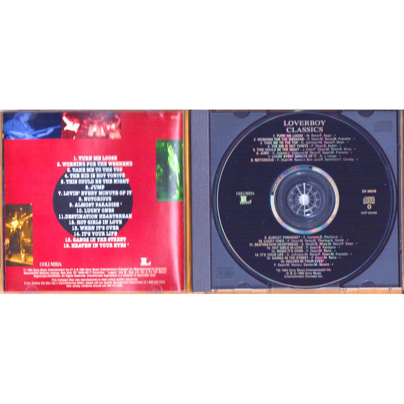 Loverboy CD Classics 1994 Their Greatest Hits 80s Classic Rock Music ...