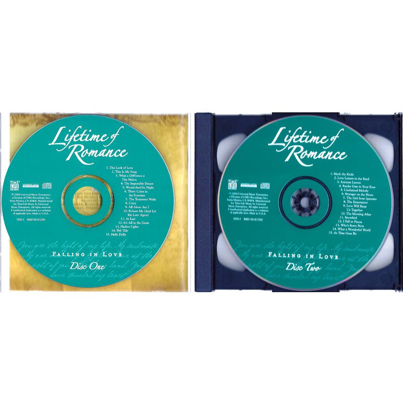 Falling in Love 2-CD Compilation Lifetime of Romance 2004 Romantic ...