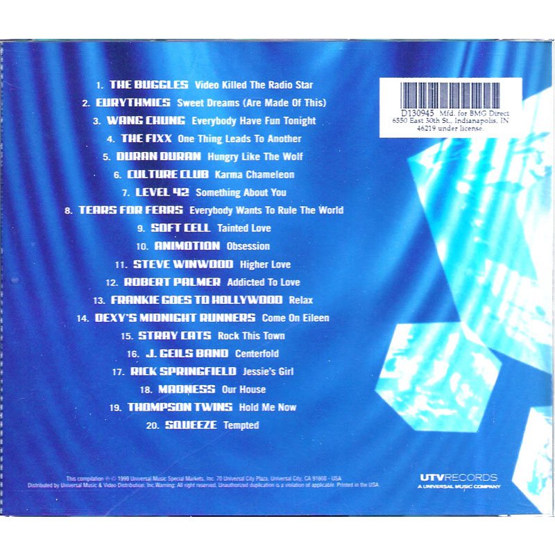 Pure 80's CD 1999 Decade of Excess Various Artists Club Exclusive ...