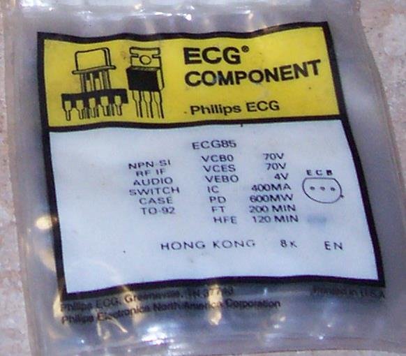 ECG 85 NPN Transistor
