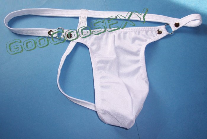 K41004 Hot Men Sexy String Pouch Thong White M