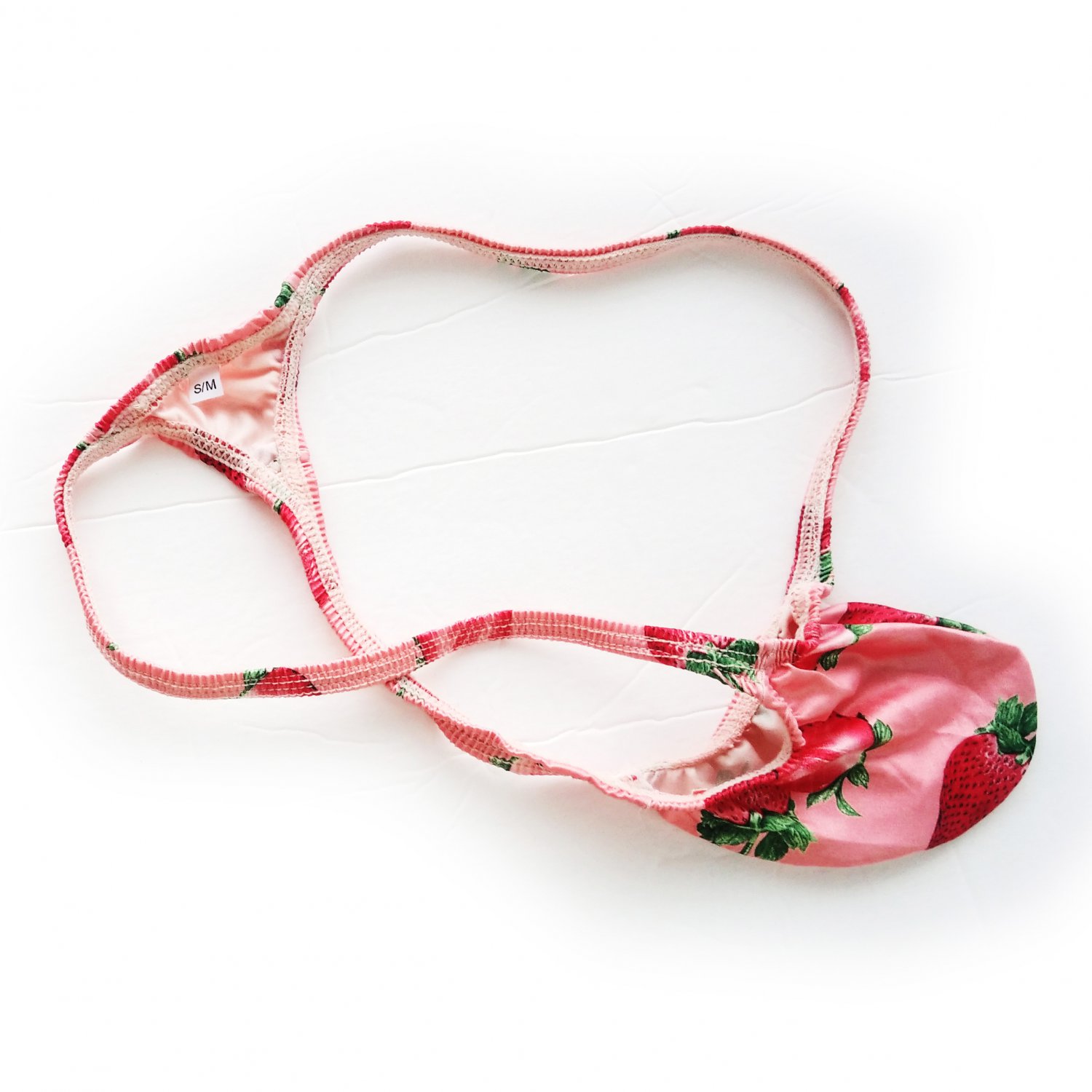 K403 P String Thong Grape Smugglers Contoured Pouch Red Strawberry PINK S/M