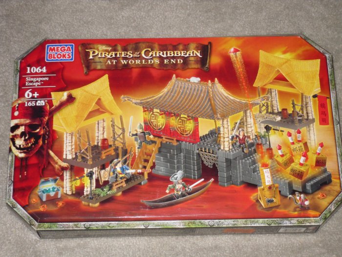 Mega Bloks Disney Pirates of the Caribbean Singapore Escape 1064
