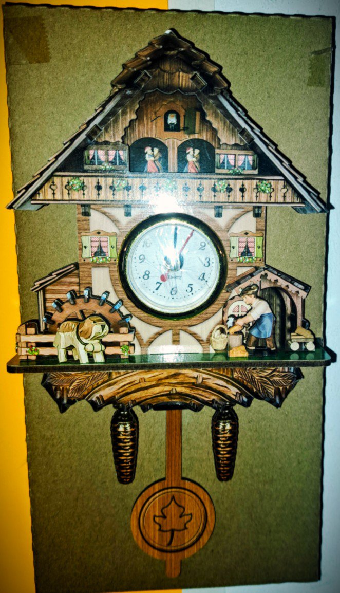 Quartz Wall Cuckoo Clock Style NIOB Free USA Shipping!