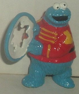 SESAME Street COOKIE MONSTER PVC Figure MARCHING BAND