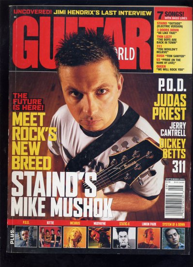 Guitar World Magazine September 2001 Staind