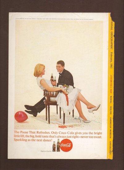 Coca Cola, Coke Magazine Ad, Couple at the Dance, 1963