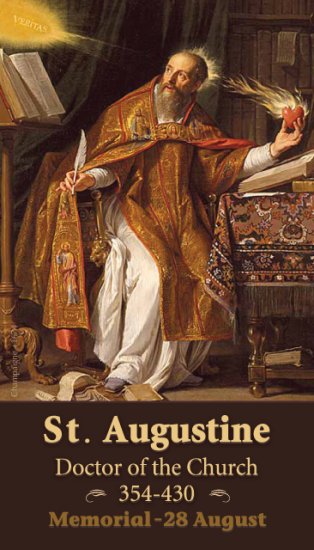 ST AUGUSTINE PRAYER CARD #54