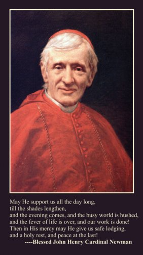 Cardinal John Henry Newman Prayer Card #161