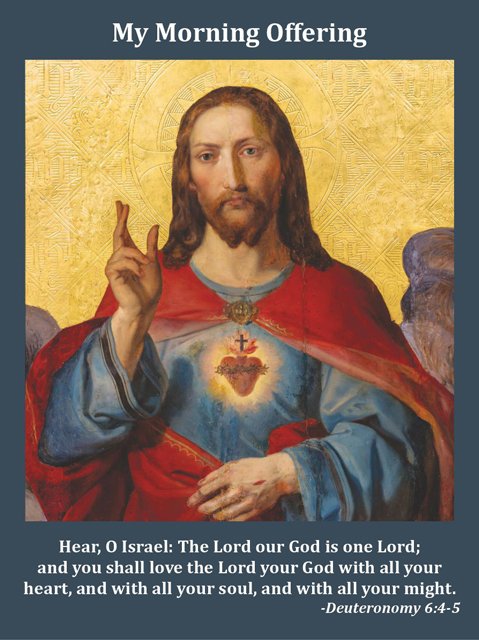 Morning Offering Prayer Card PC-884