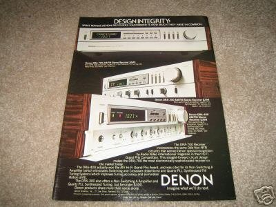 DENON Receiver Ad from 1983 DRA-700, DRA-400,300