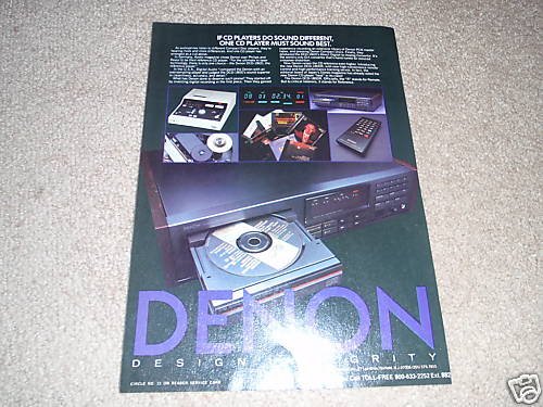 Denon DCD-1800 CD Player ADS from 1985
