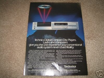Technics SL-P8 Vintage CD player Ad from 1984