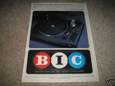 BIC Turntable Ad from 1979,80Z Changer,color!