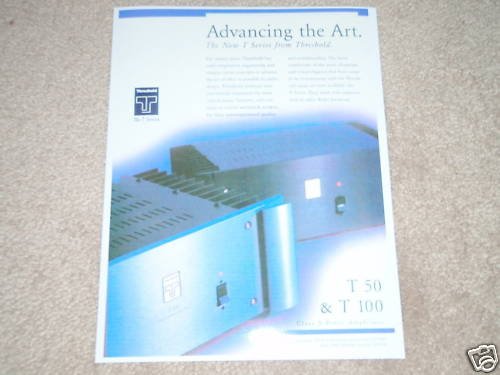 Threshold T50,100 Amplifier Ad,High End! Class A, 1994