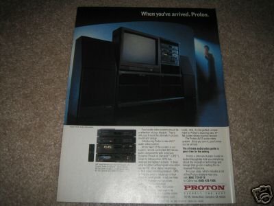 Proton Ad from 1990,CD,Tape,Tuner,Amp,TV