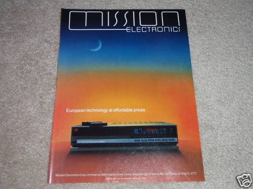 Mission PCM 7000 Cd Player AD from 1987, Beautiful!