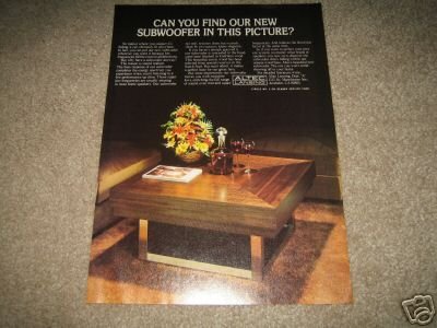 Altec Lansing Subwoofer AD from 1980,coffee table!