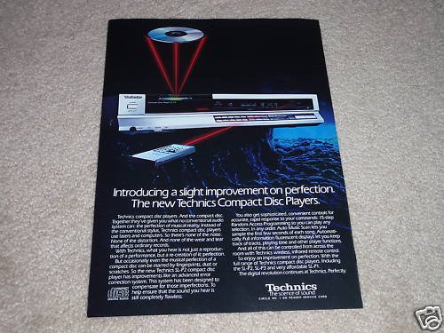 Technics SL-P2 CD Player AD from 1985, Beautiful!