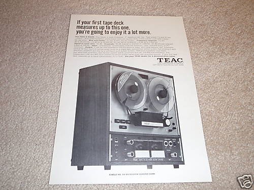Teac A-4010s Open Reel Deck Ad,1 page,specs,excellent!