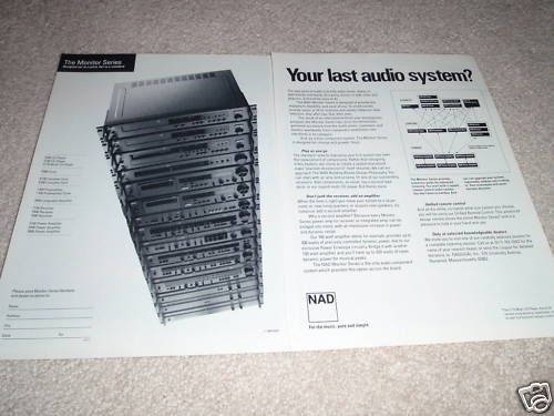 NAD Ad,1989,5300,5100,5170 CD,2100,24,26 amp,7100,7400
