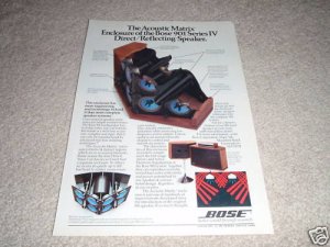 Bose 901 Speaker AD from 1980, Series IV color